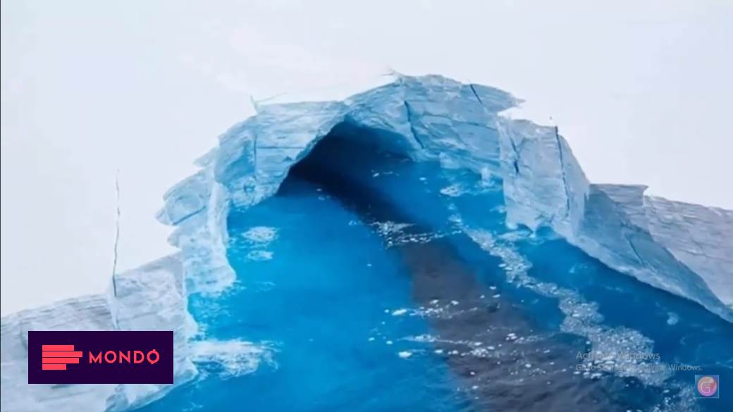 Snimljena najveća santa leda na svetu se kreće ka jednom ostrvu: Ako se ...