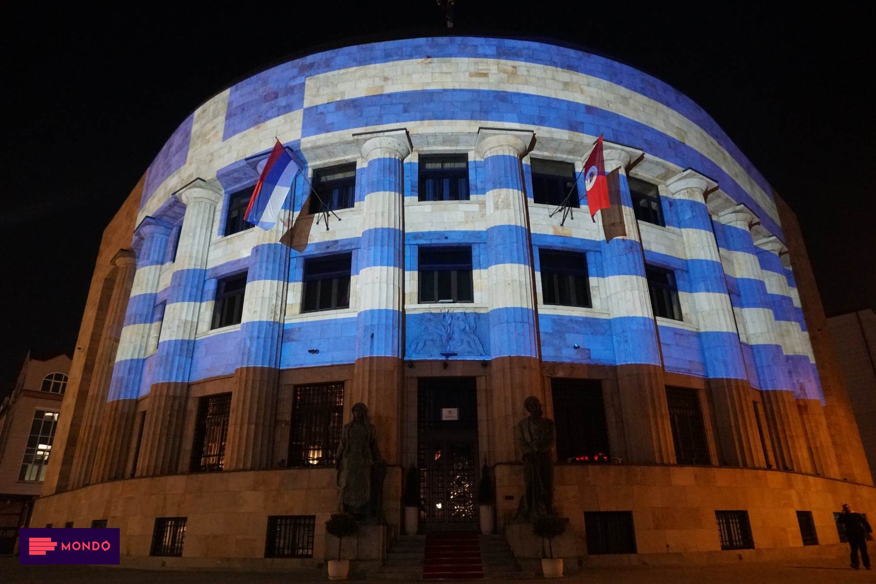 Palata Republike u bojama Grčke, u znak sjećanja na grčki ustanak ...