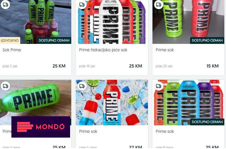 Prime sok u BiH cijena | Magazin | Zanimljivosti