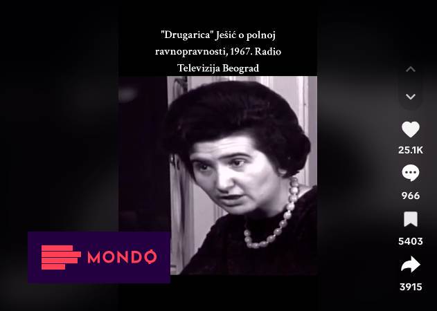 Drugarica Ješić o feminizmu u Jugoslaviji | Info | Društvo