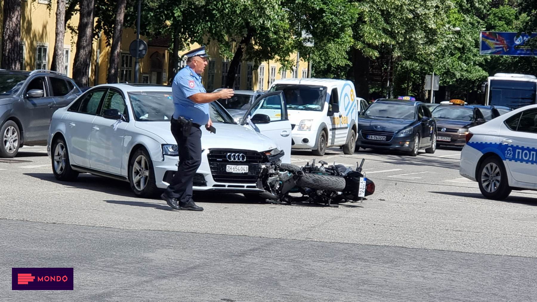 Sudar auta i motora u centru Banjaluke | Info | Crna hronika